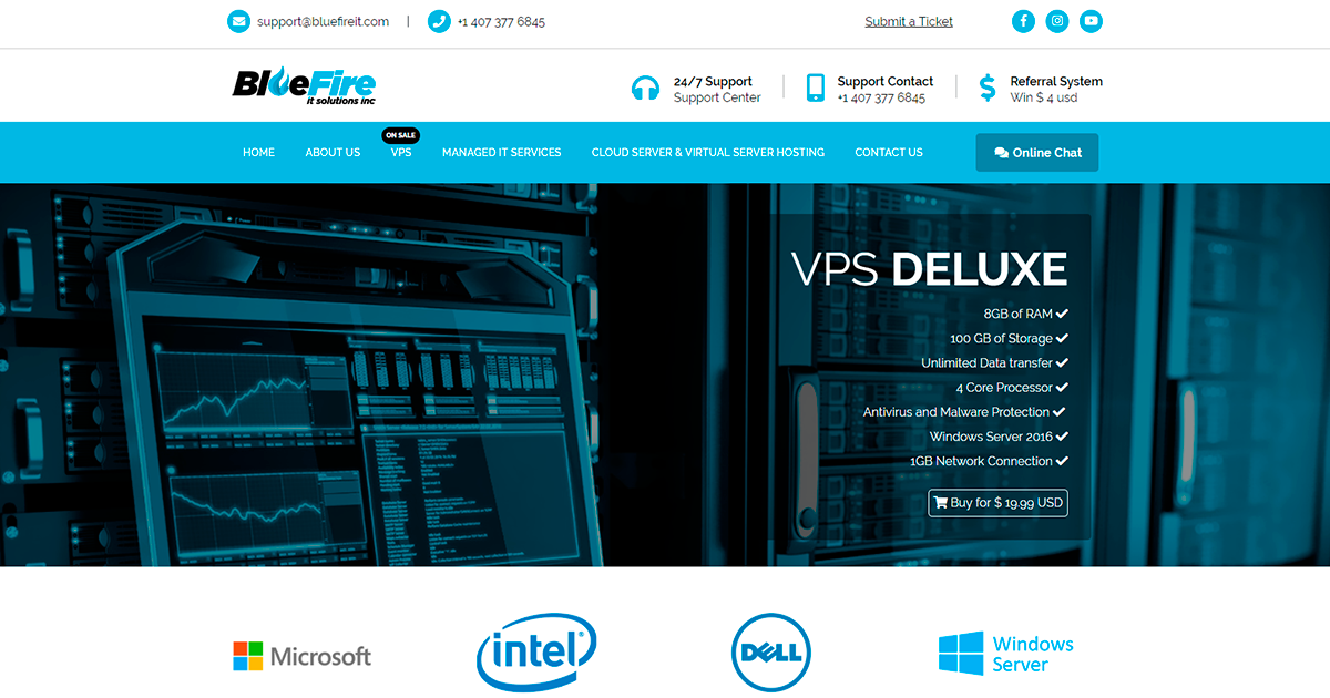 VPS - Blue Fire IT Solutions Inc - Miami, Florida - USA